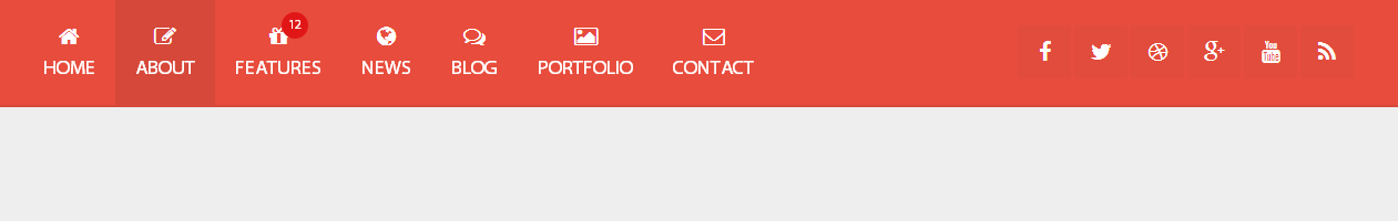 Puerto - Responsive Dark Navigation Menu